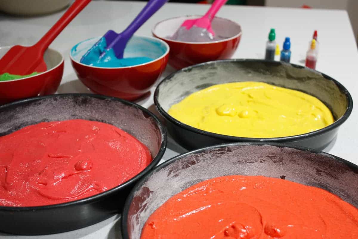 Rainbow Cake • Hangry Miss