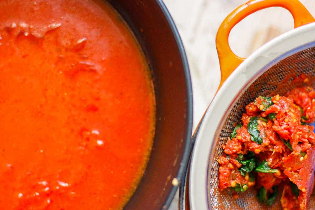 Tomato & Basil Sauce • Hangry Miss