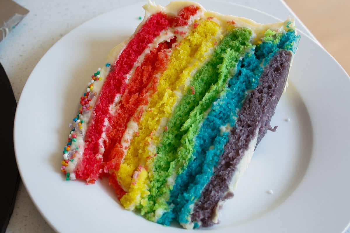 Rainbow Cake • Hangry Miss